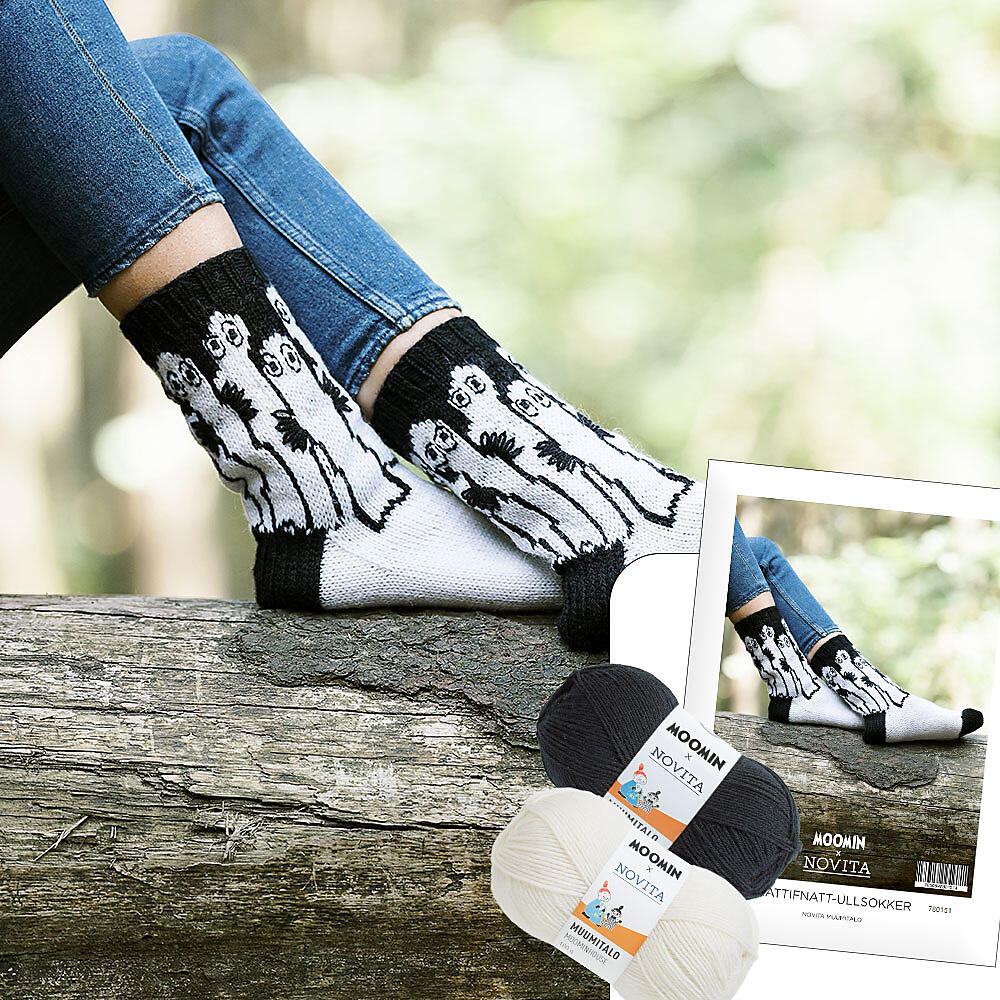 Hattifnatt sokker | Mummi | Strikkepakke – Ulltråd.no